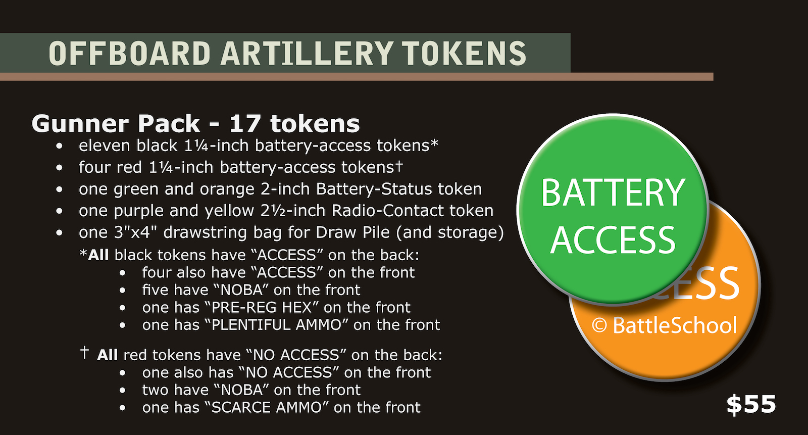 Fire for Effect - Battery Access Draw Tokens Pleva Pack - by ...